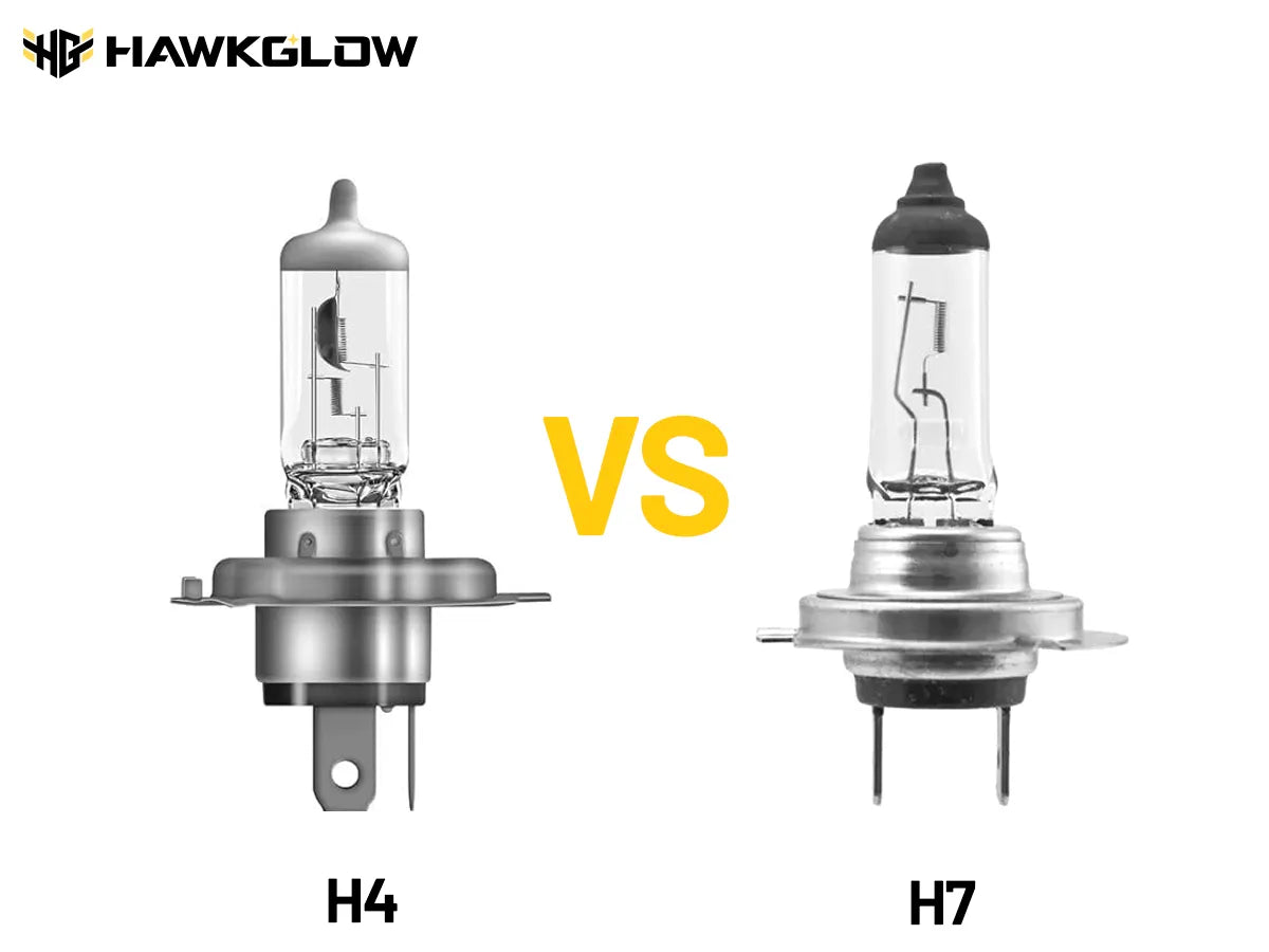 H4 vs H7 Bulbs: Key Differences, Brightness & Compatibility Guide – Hawkglow