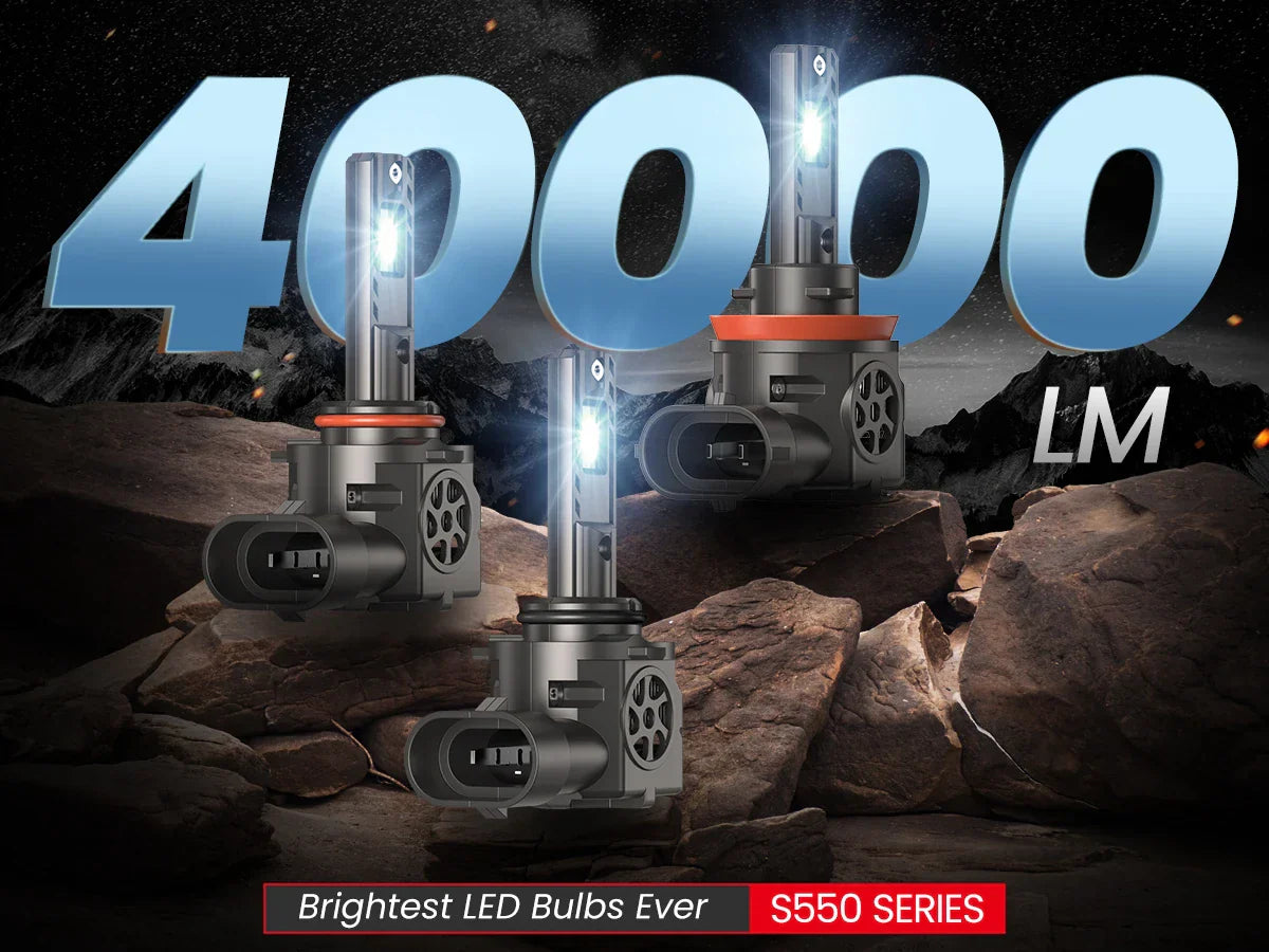 Introducing the Brightest LED Headlight Bulbs: Hawkglow S550 Series