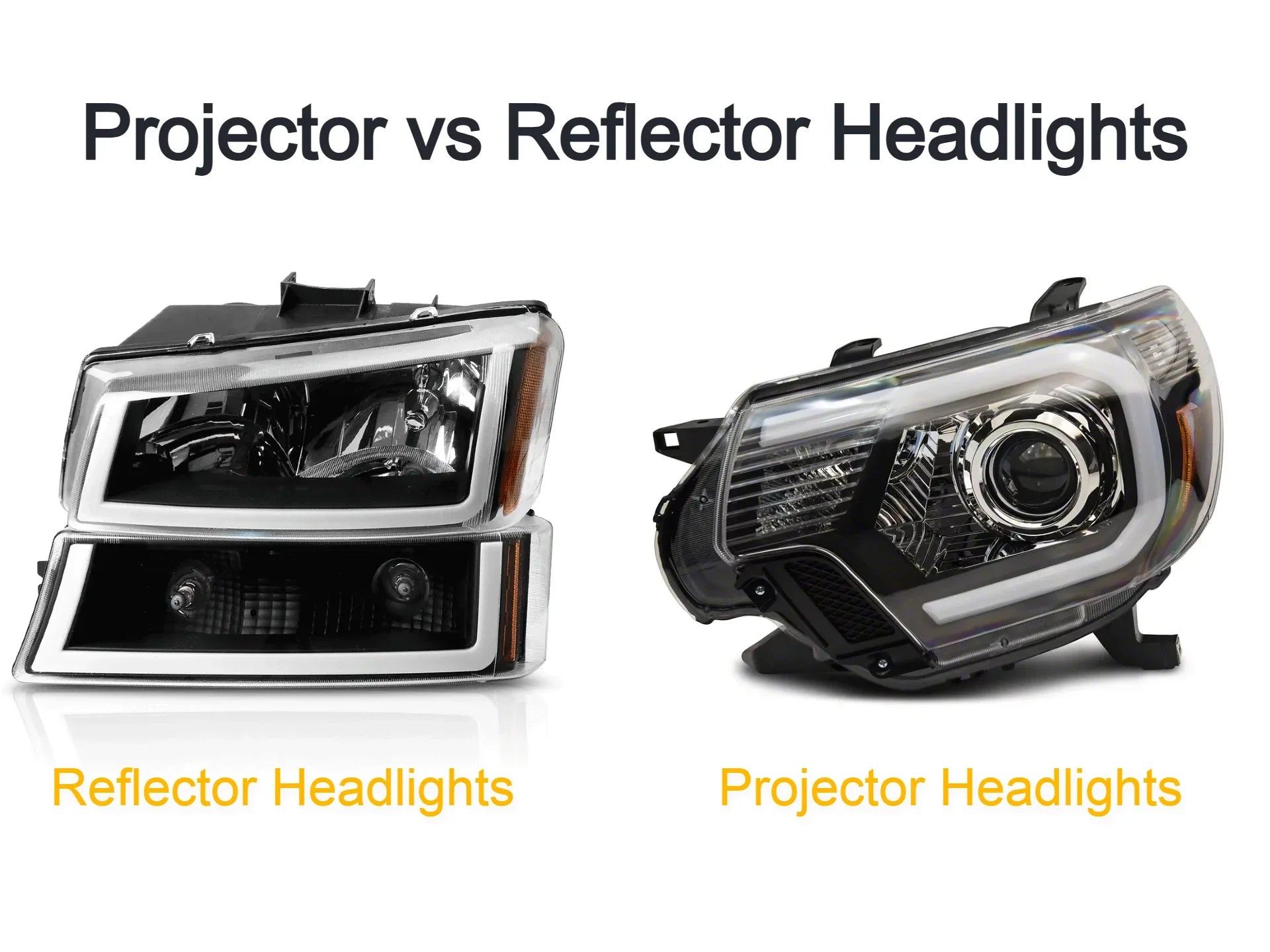 Projector vs Reflector Headlights: Key Differences & Buying Guide ...